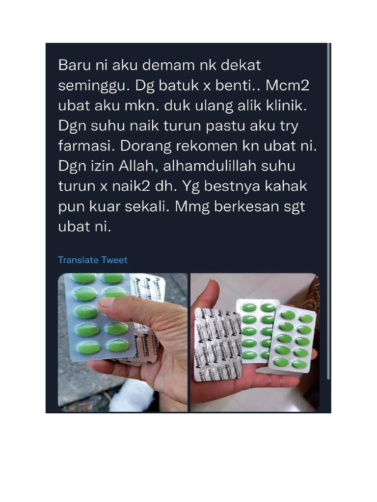 Ubat Demam | PDF