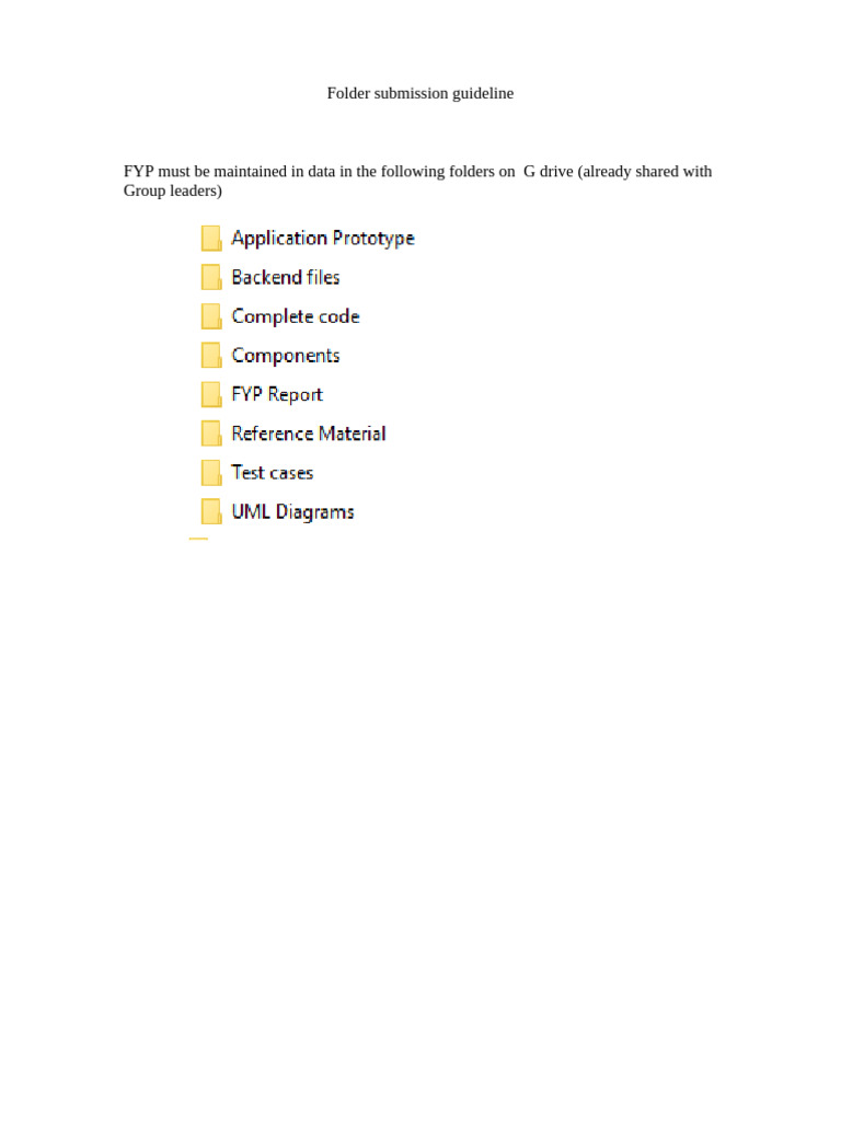 Folder Submission Guidelines | PDF