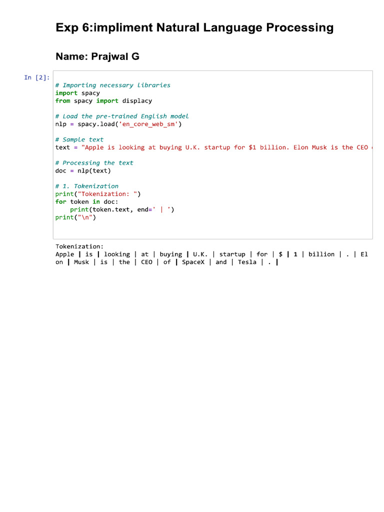 final nlp program | PDF