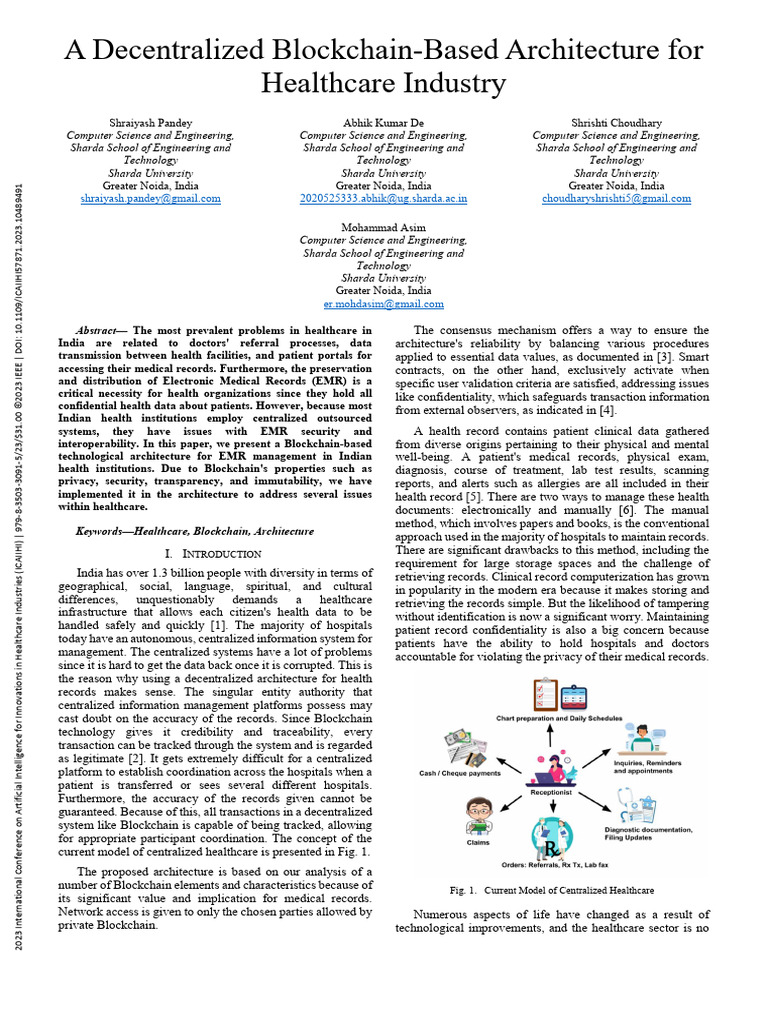A_Decentralized_Blockchain-Based_Architecture_for_Healthcare_Industry | PDF | Electronic Health ...