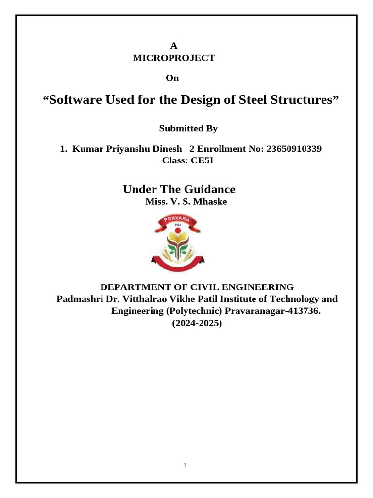 Kumar Priyanshu DSR Micro Project | PDF