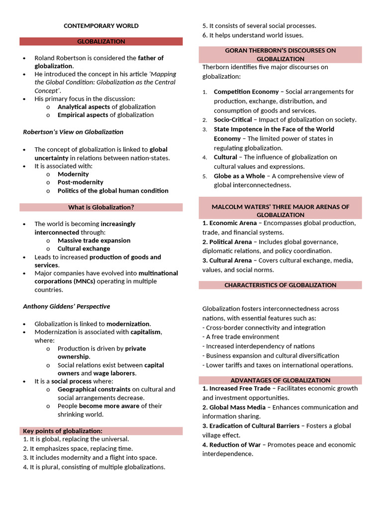 Understanding Globalization Dynamics | PDF | Globalization | Economic ...