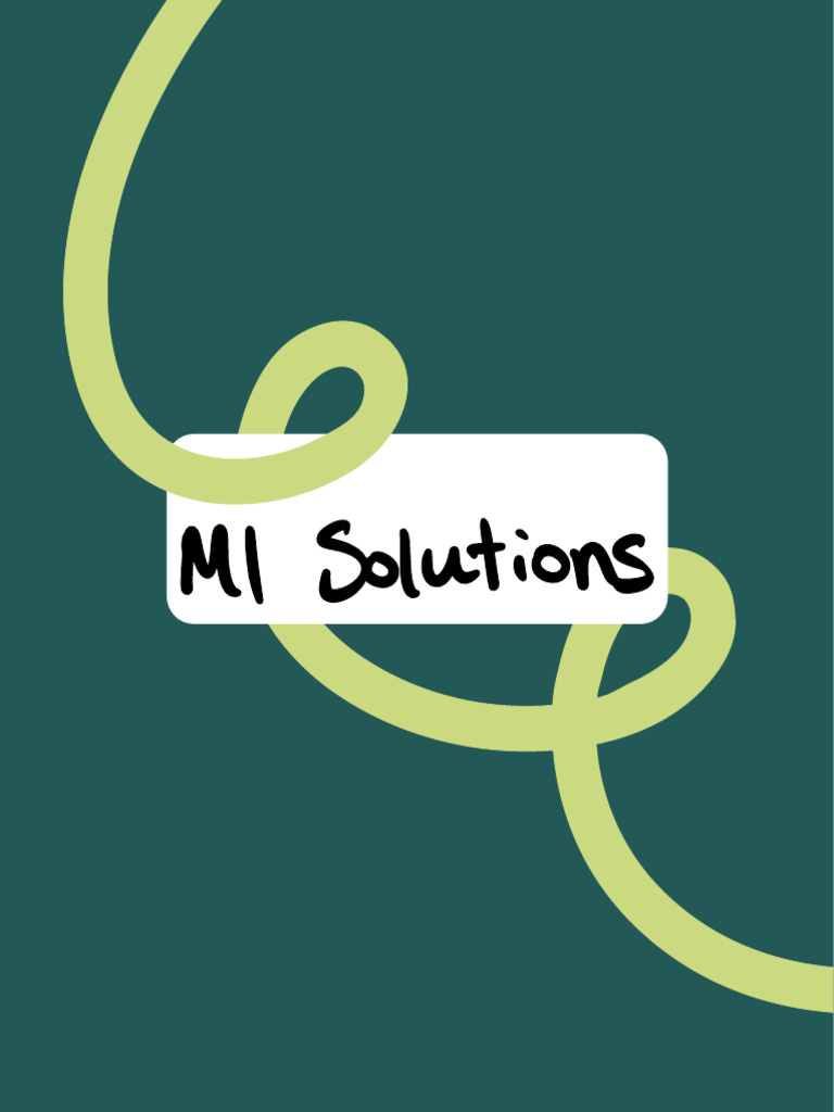 M1 solutions | PDF