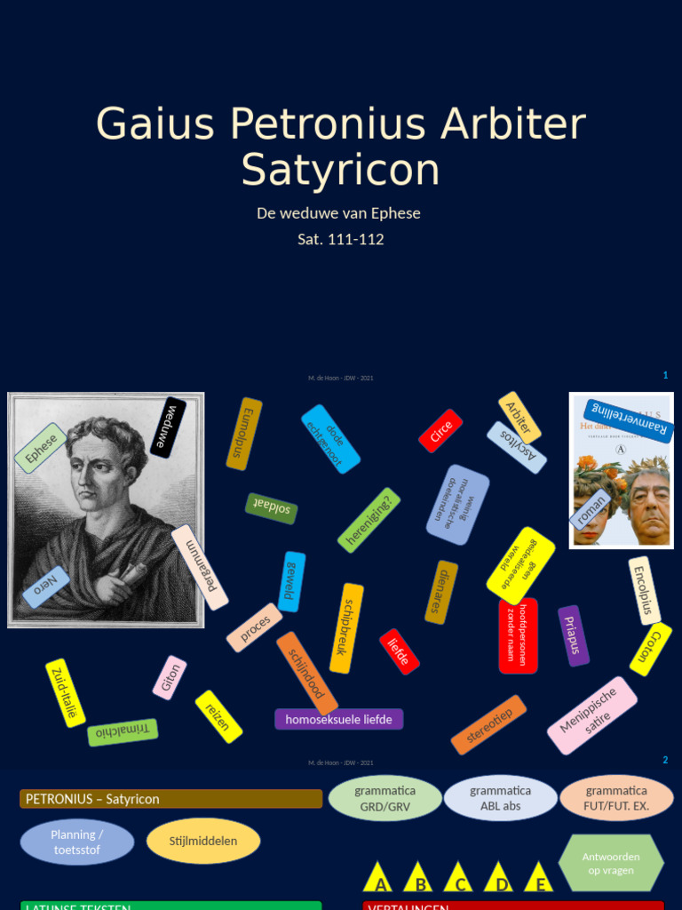 Petronius Satyricon - Weduwe Van Ephese | PDF