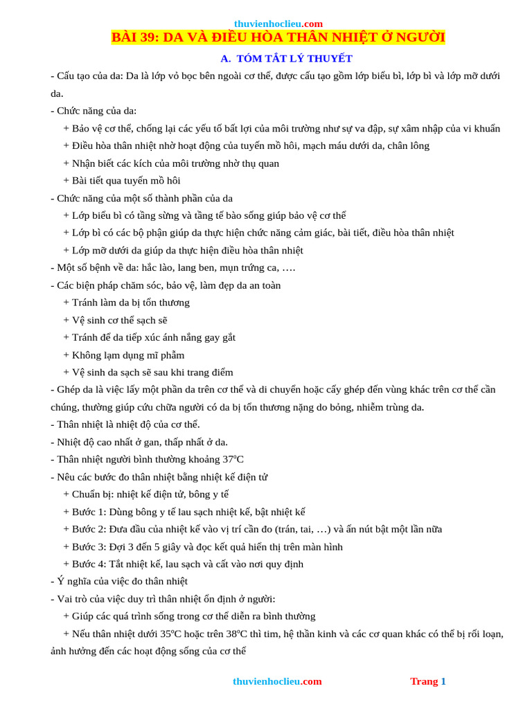 Thuvienhoclieu.com Chuyen de KHTN 8 Ket Noi Bai 39 | PDF