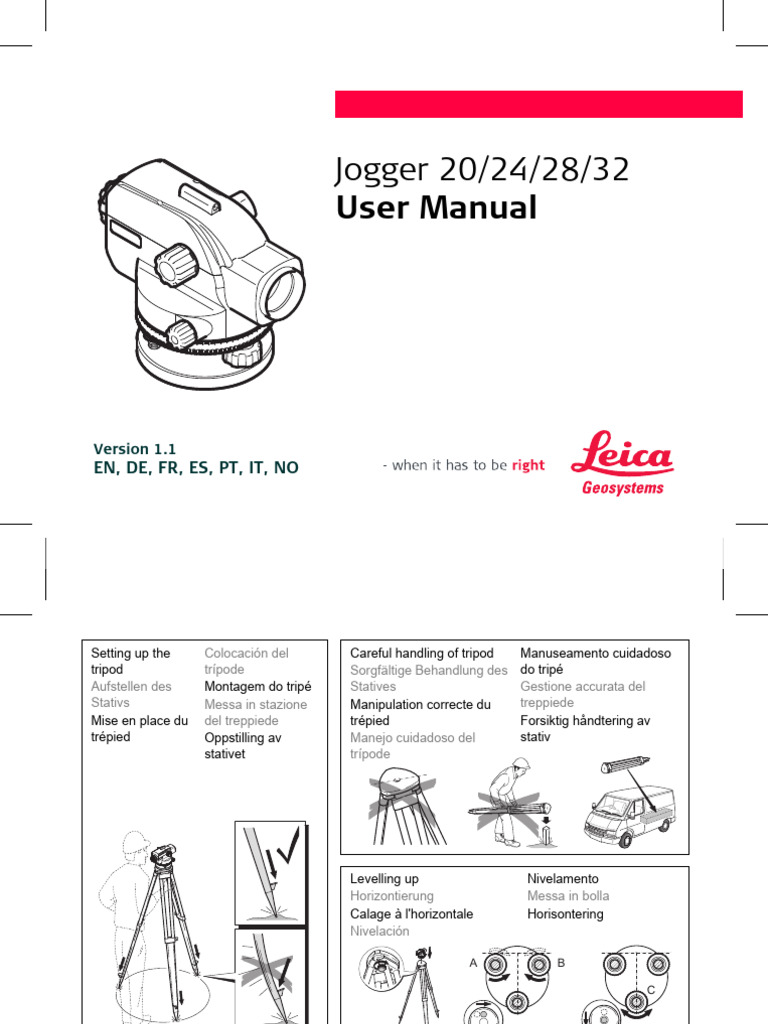 Jogger 20/24/28/32 User Manual | PDF | Safety