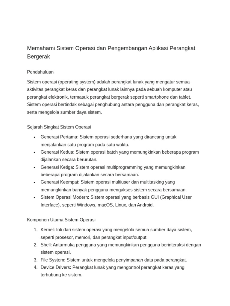 Sistem Operasi | PDF