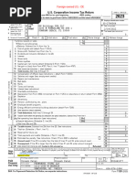 Irs 1120S 2024-2025 | PDF | Equity (Finance) | S Corporation