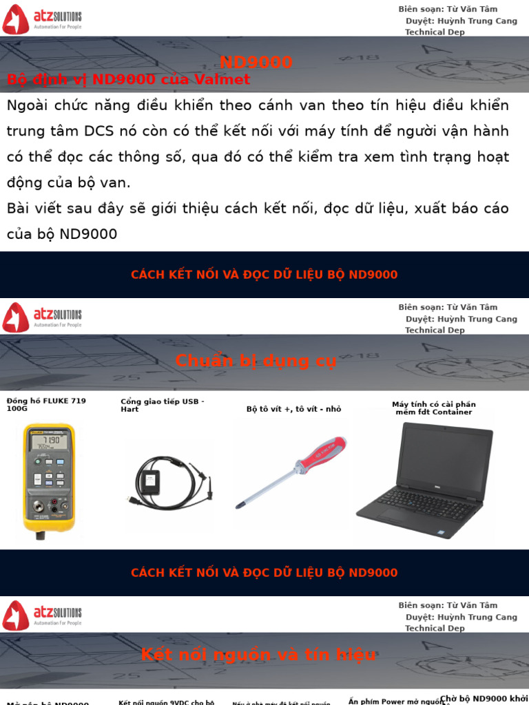 Bộ ND9000 cách kết nối và đọc dữ liệu | PDF