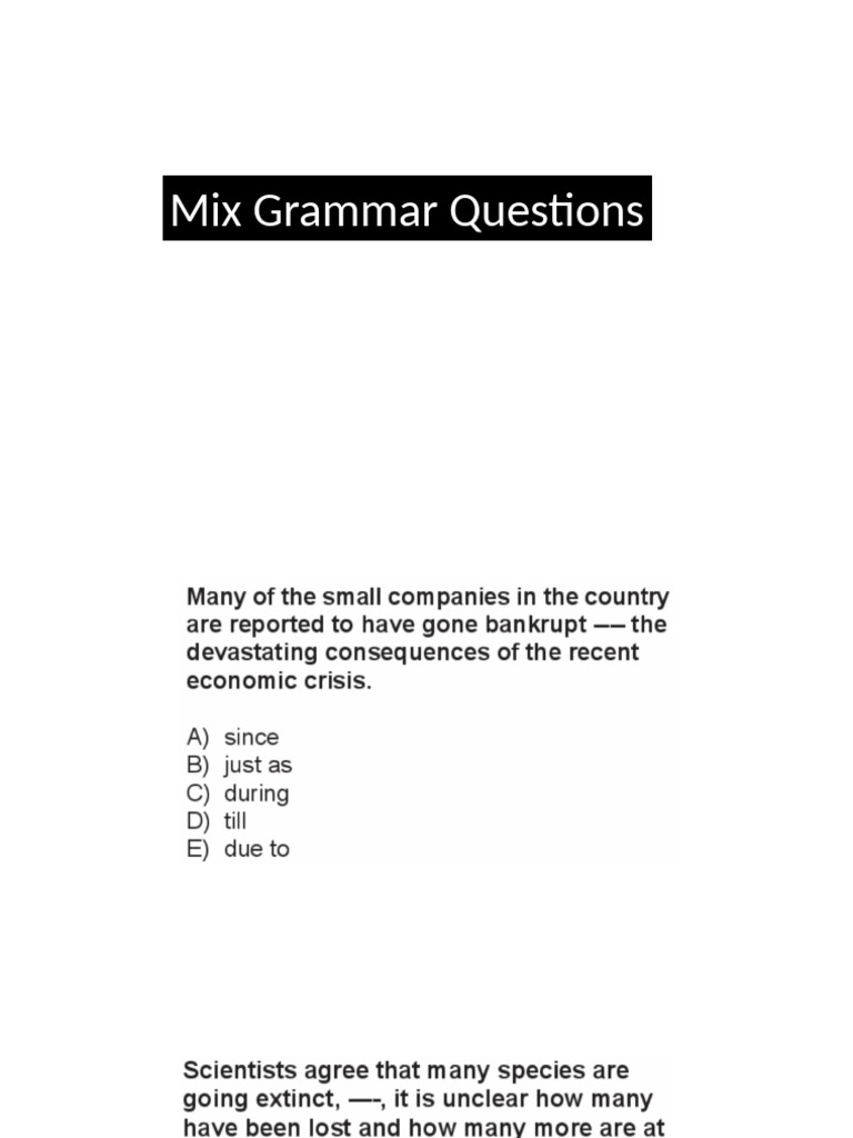 Mix Grammar | PDF