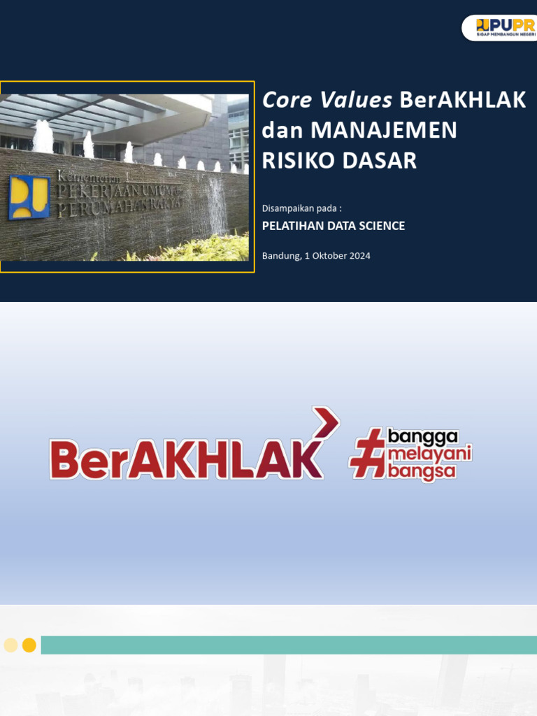 Implementasi Core Values ASN BerAKHLAK | PDF