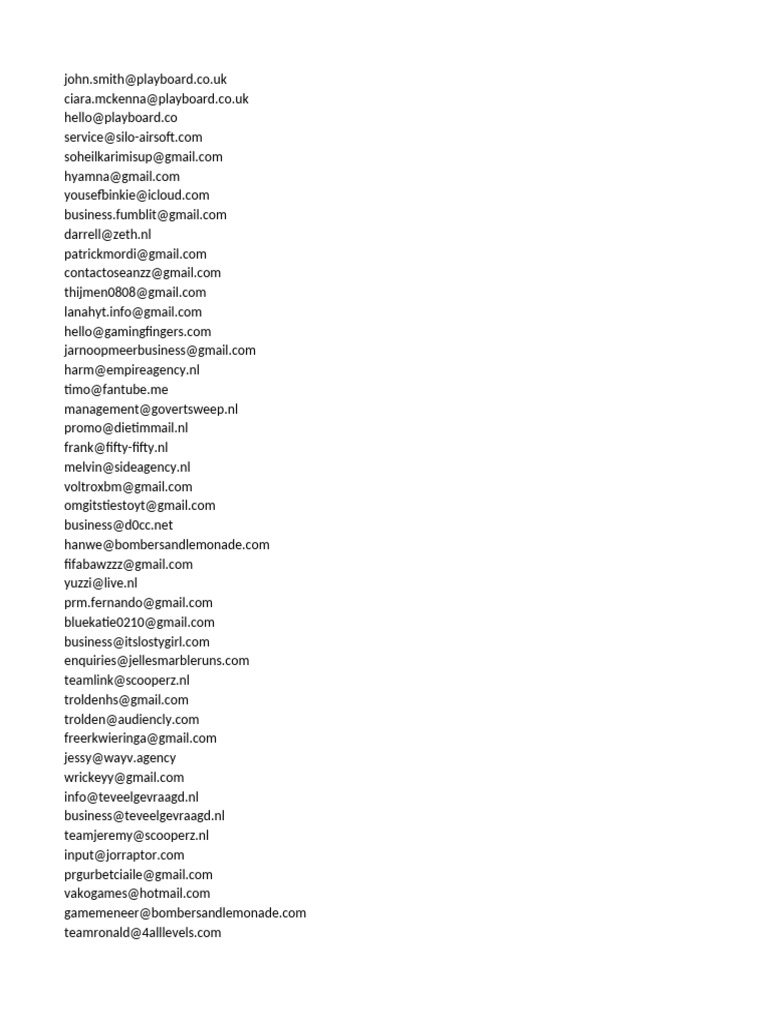 Netherlands 1500 Emails | PDF