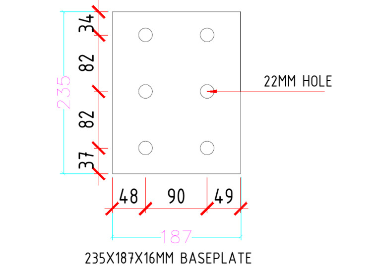 BASEPLATE (235X187X16) | PDF