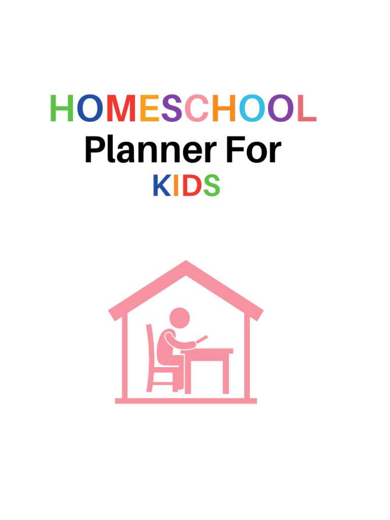 Homeschool Planner For Kids | PDF | Homeschooling | Lesson Plan