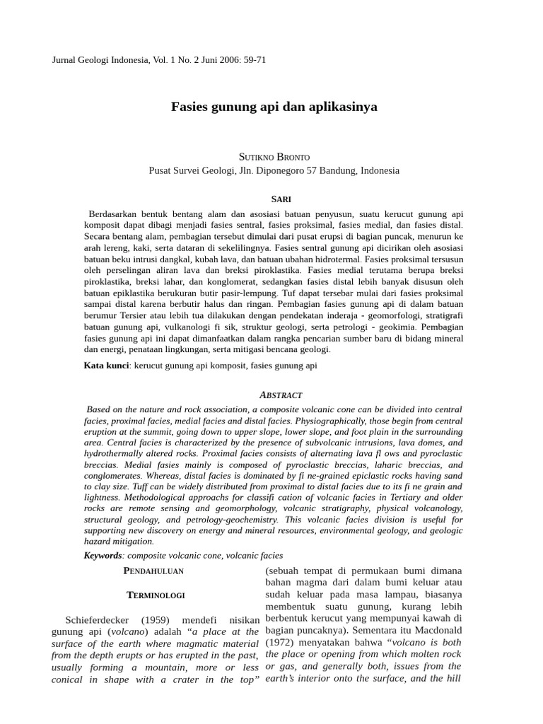 64066 ID Fasies Gunung API Dan Aplikasinya Salinan | PDF