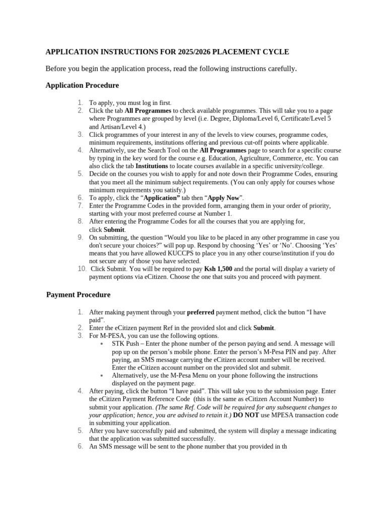 Application Instructions For 2025 | PDF | Academic Degree