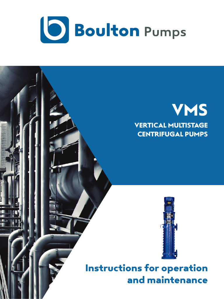 Vms Instructions For Operation and Maintenance | PDF | Pump | Valve