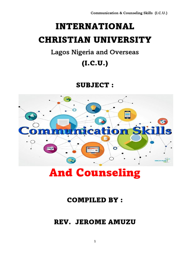 Communication and Counseling Skills Guide | PDF | Communication | Body ...