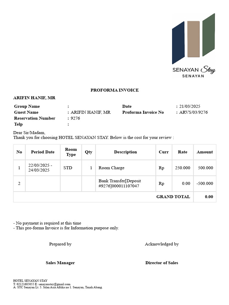 Reservation - VHP Cloud | PDF
