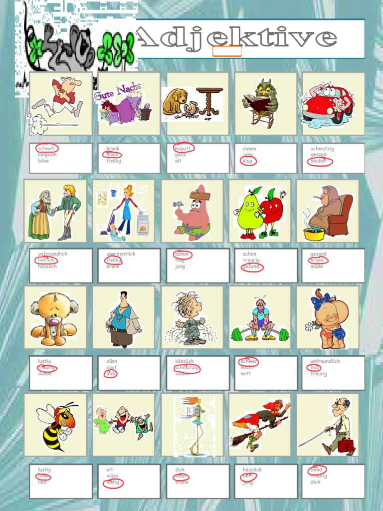 Adjektive | PDF