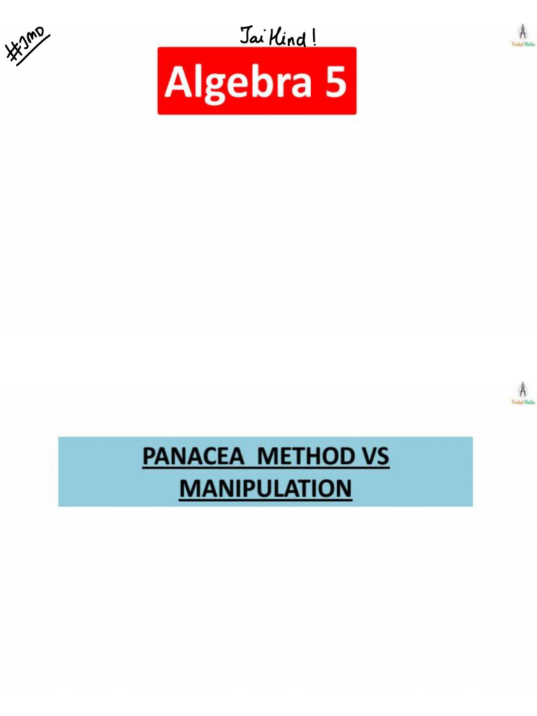 Algebra Class 5 Qa | PDF