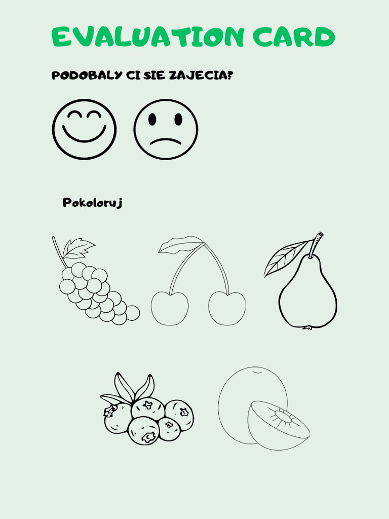 Evaluation Card PDF | PDF