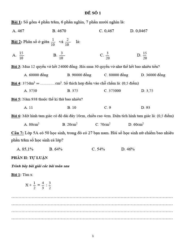 30 ĐỀ TOÁN 5 CK2 ok | PDF