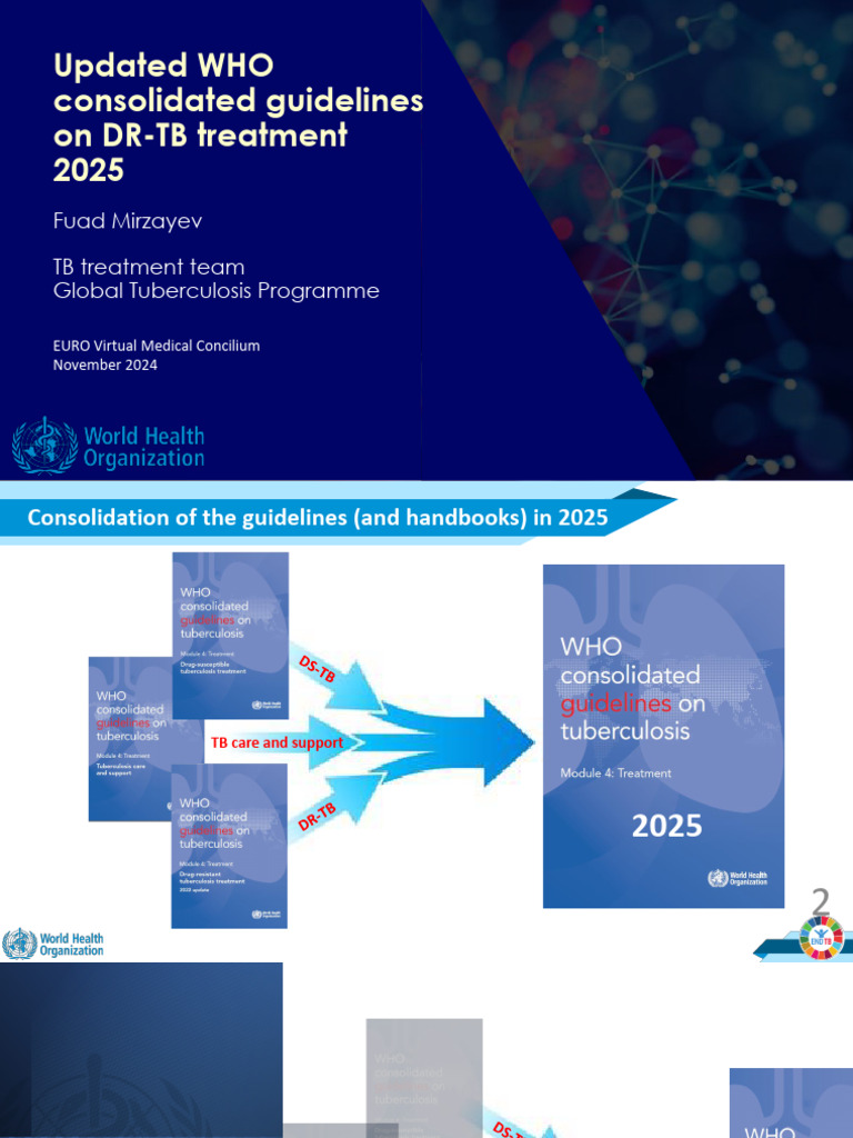 WHO 2025 Guidelines for DR-TB Treatment | PDF | Tuberculosis | Pharmacy