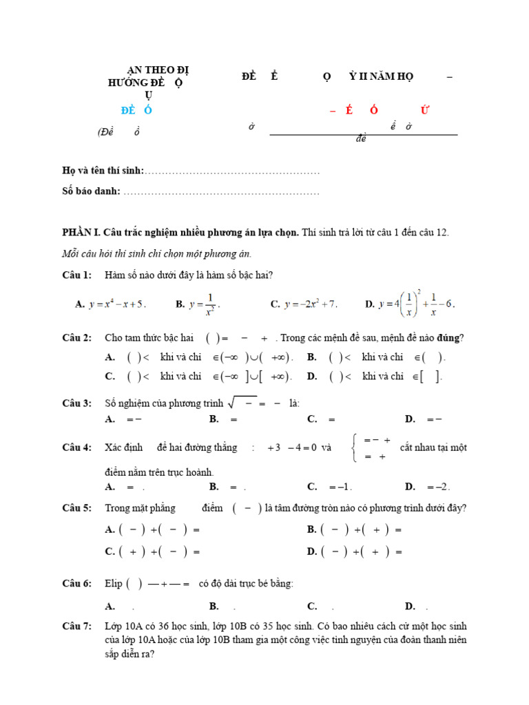 đề-5-ck2-lớp-10 | PDF