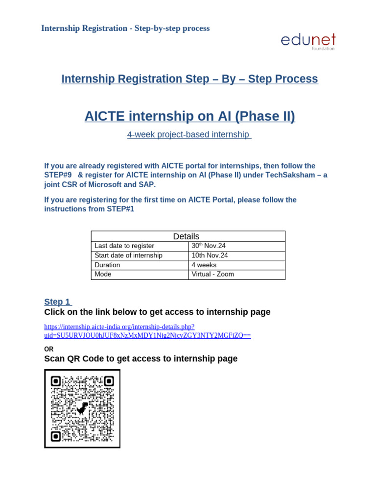 Phase II - AICTE Internship On AI Registration Process Document | PDF | Gmail | Cyberspace