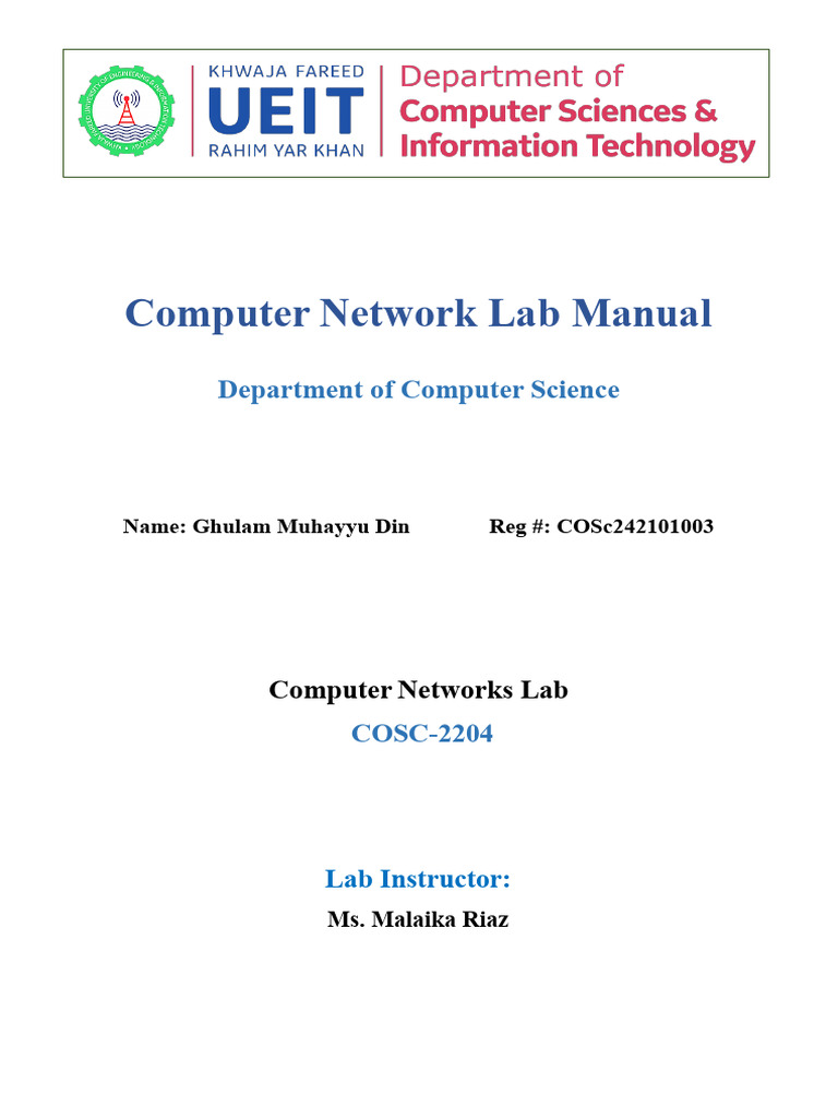 CN lab Manual Template | PDF