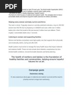 List of National & World Health Days Month Wise (2025) | PDF | Public ...
