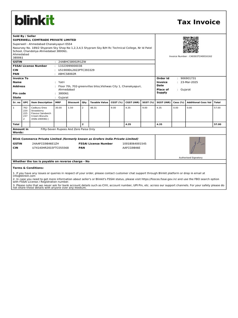 ForwardInvoice - ORD798430516 2 | PDF | Invoice | Economy Of India