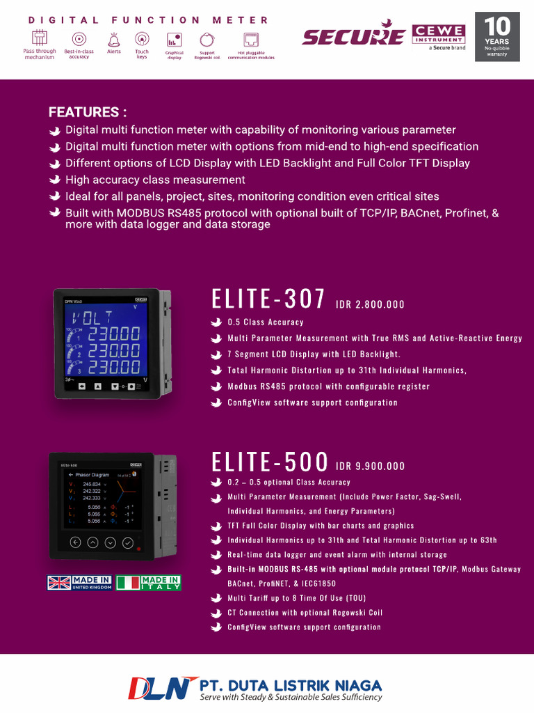 Flyer Secure Elite 300 Dan 500 | PDF