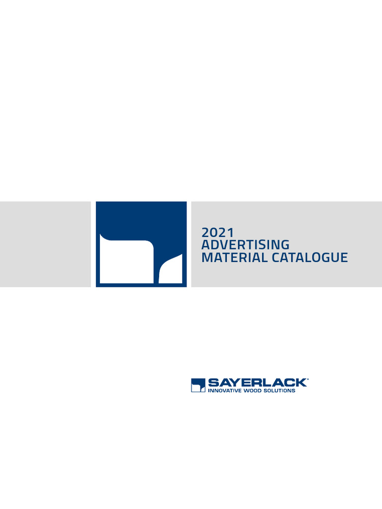 Sayerlack 2021 Advertising Catalogue | PDF | Coating | Acrylic Paint