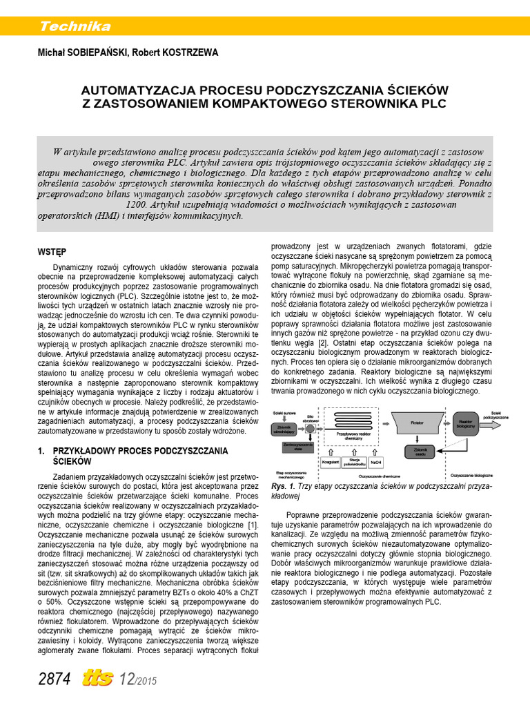 Automatyzacja Procesu Podczyszczani | PDF