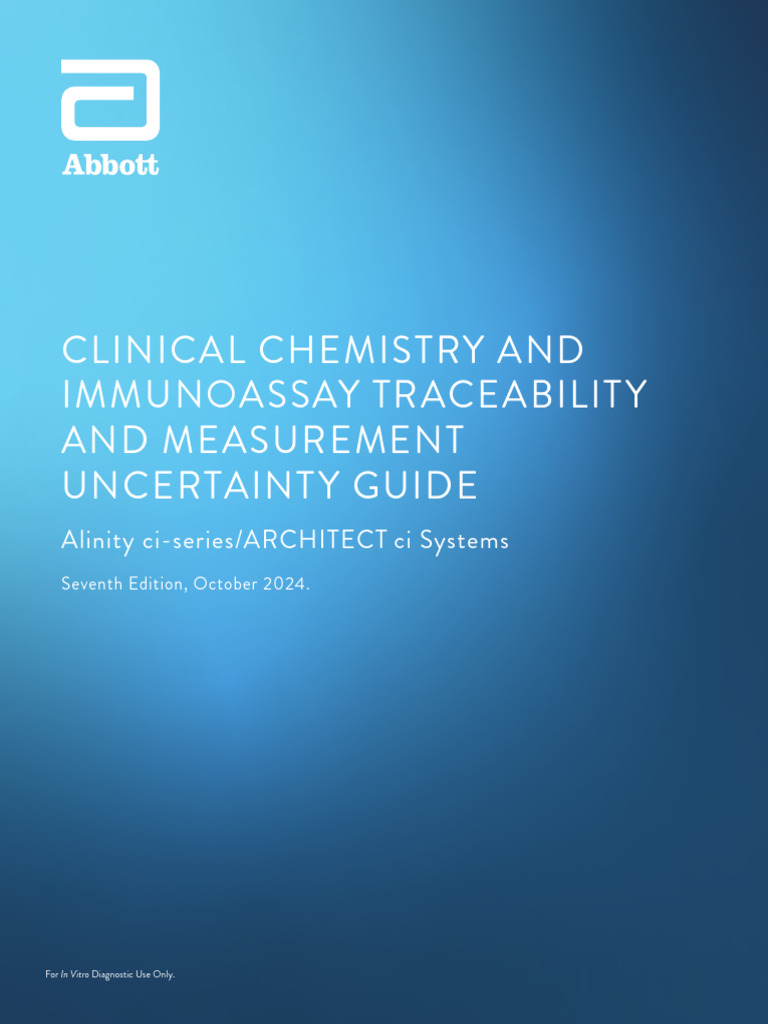 Alinity Ci-Series MU Guide2024 Oct | PDF | Uncertainty | Confidence ...