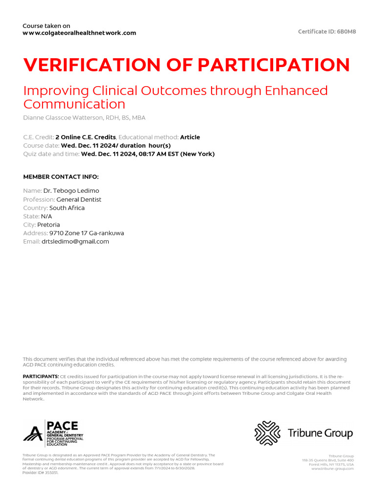 Improving-Clinical-Outcomes-Through-Enhanced-Communication - Agd | PDF