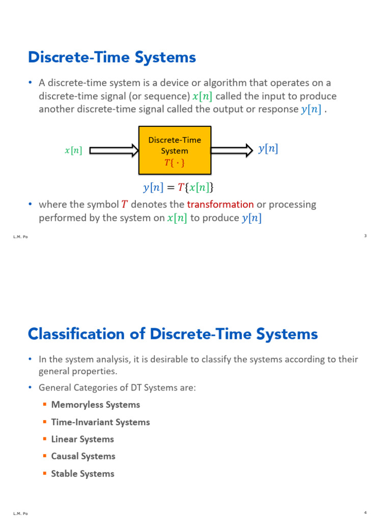 DSP Lec 3 DT Signals& Convolution | PDF | Computer Engineering | Mathematics