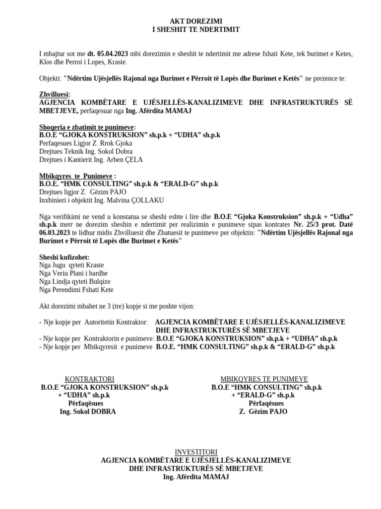 03 Akt Dorezimi | PDF