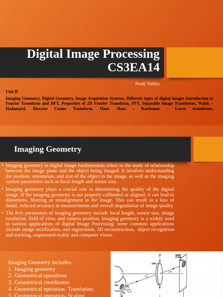 Digital Image Processing Unit 2 | PDF | Data Compression | Discrete Fourier Transform