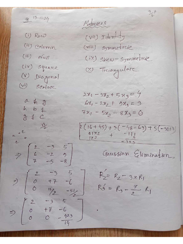 Linear Class Note | PDF