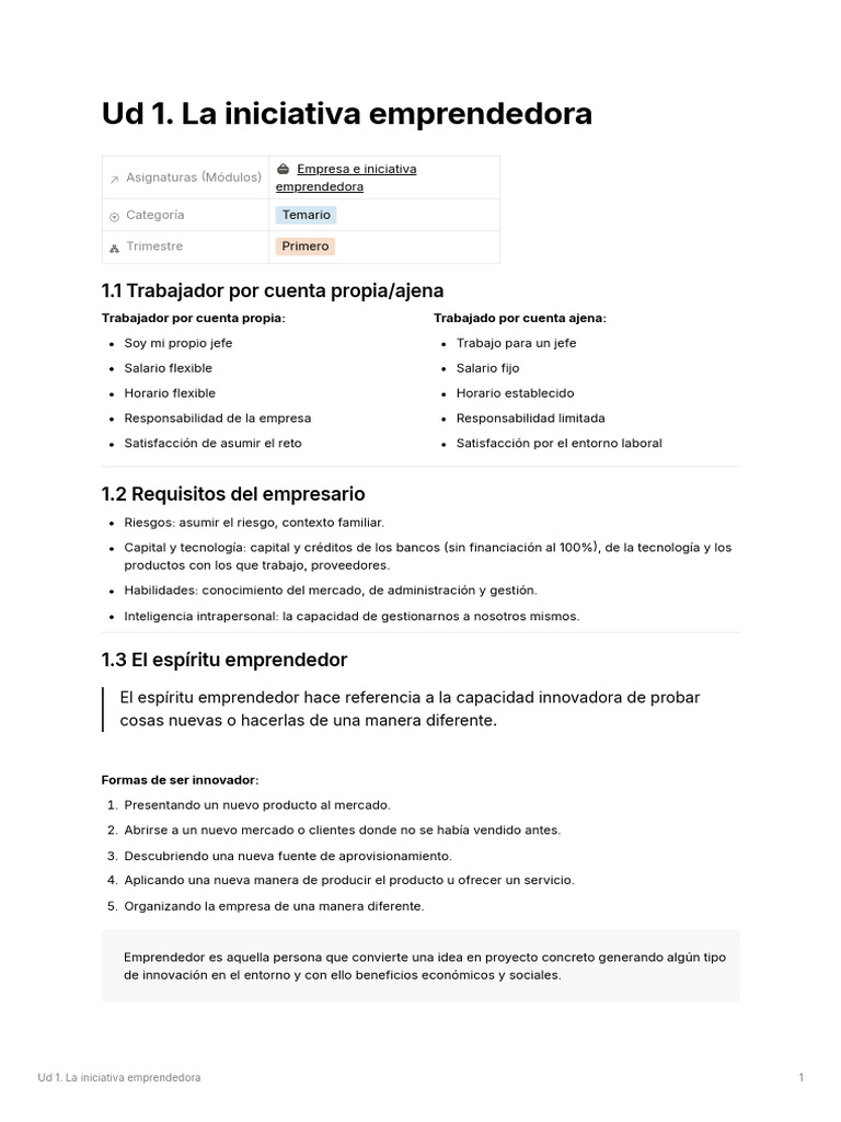 a3641d55-d9ff-49e9-94aa-9934f45e71cb Ud 1. La Iniciativa Emprendedora | PDF | Iniciativa ...