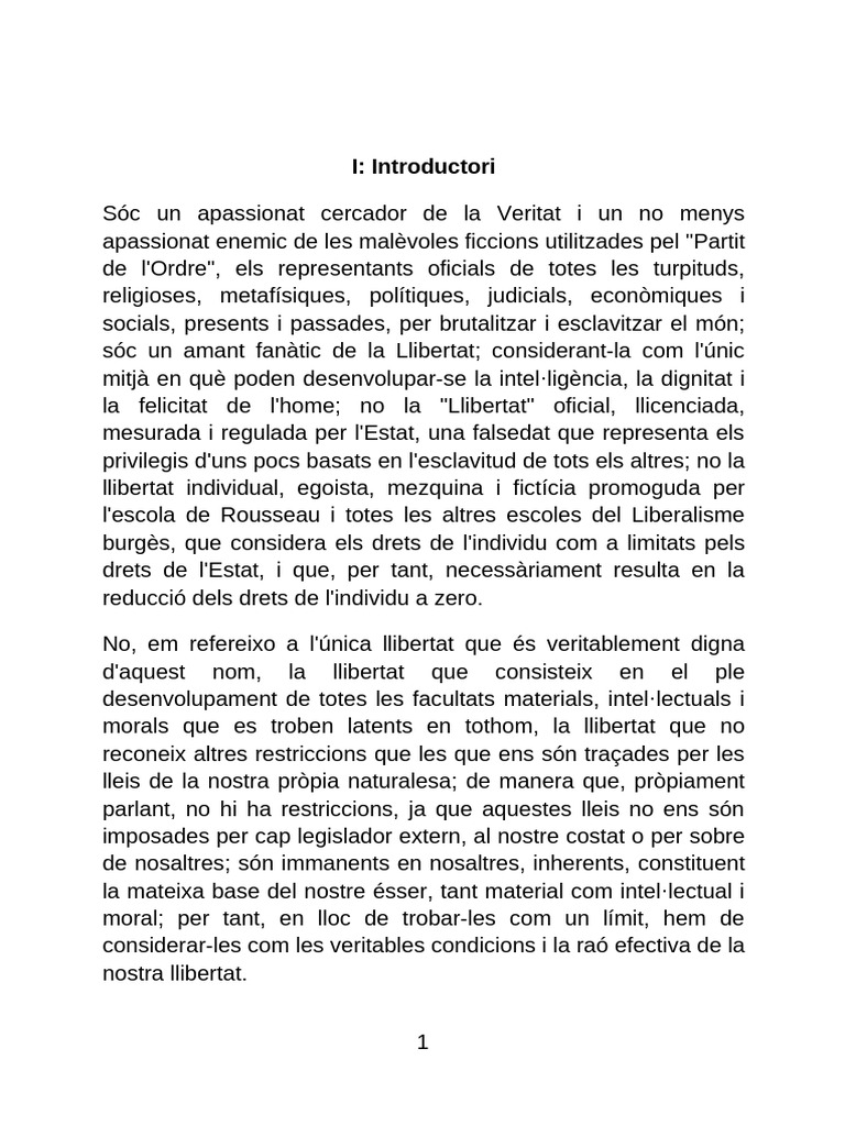 Bakunin Traduit | PDF