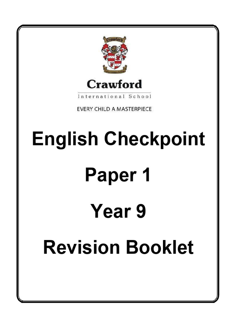 Year 9 English Checkpoint Revision Guide | PDF | Honey | Aerial Photography
