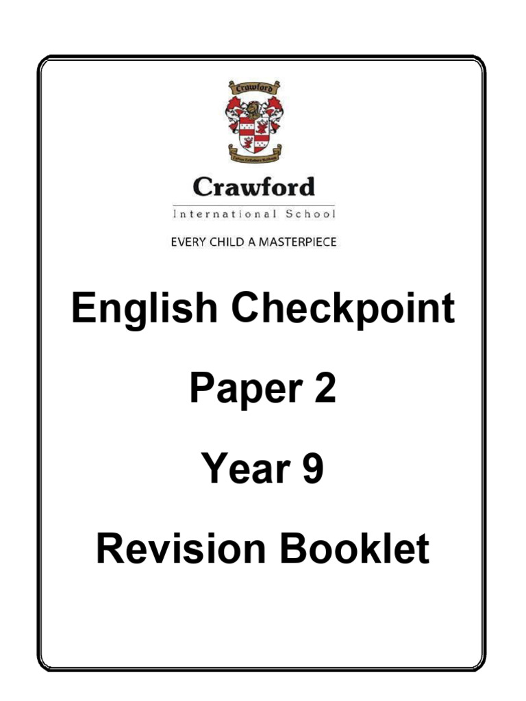 Paper 2 Checkpoint Revision Progessive Tests Revised 2025 Trimester ...