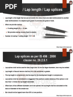 How To Calculate Lap Length in Column Beam and Slab - Lapping Zone ...