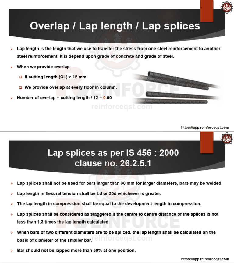 Lapping of Rebar | PDF