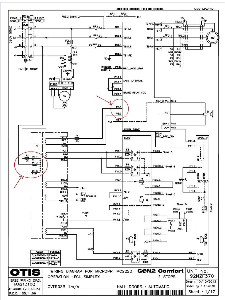 Otis Gen2 Wiring | PDF