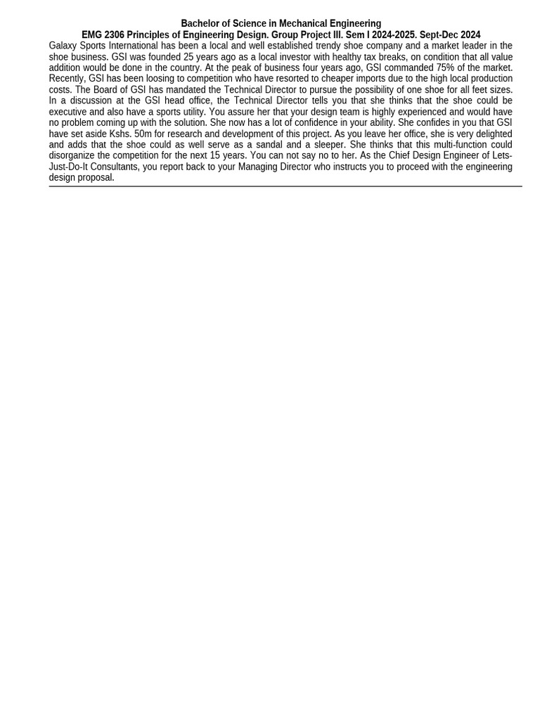 Group Project$3 Shoe | PDF